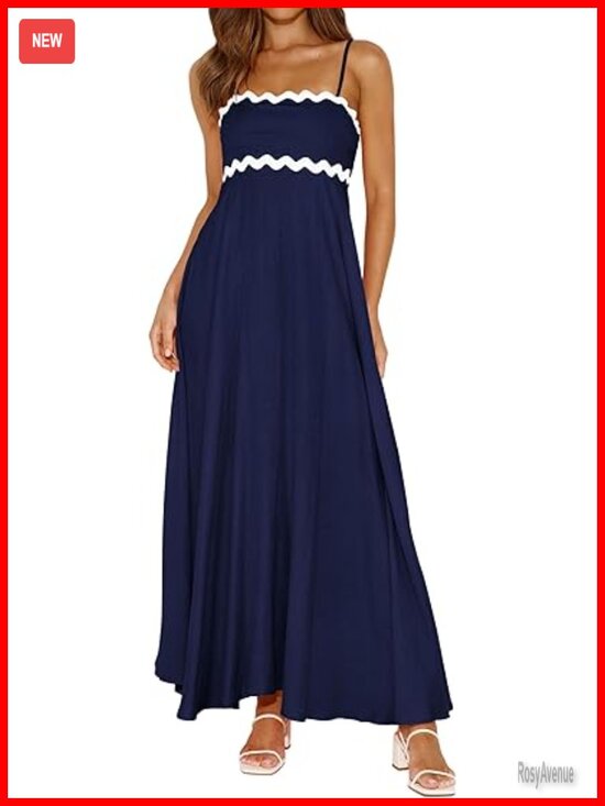 Dresses | Spaghetti Strap Maxi Dress Sleeveless Smocked Boho A Line ...